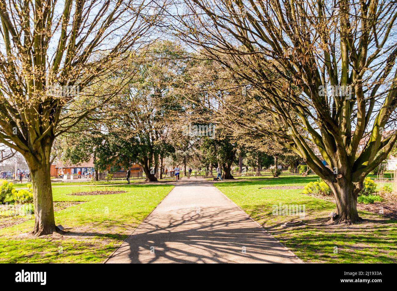 Central Park Edwardian Garden Stock Photo - Alamy