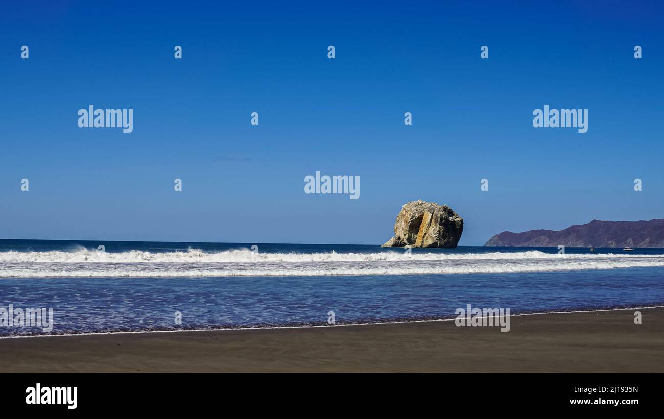 Beautiful aerial view of a sunset in Naranjo Beach - Witch Rock Costa ...