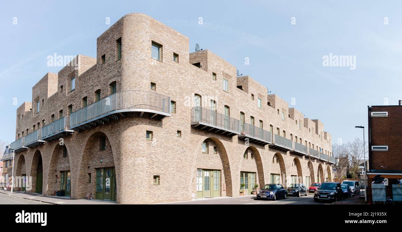 Panoramic view of reinterpretation of the Victorian back-to-back ...