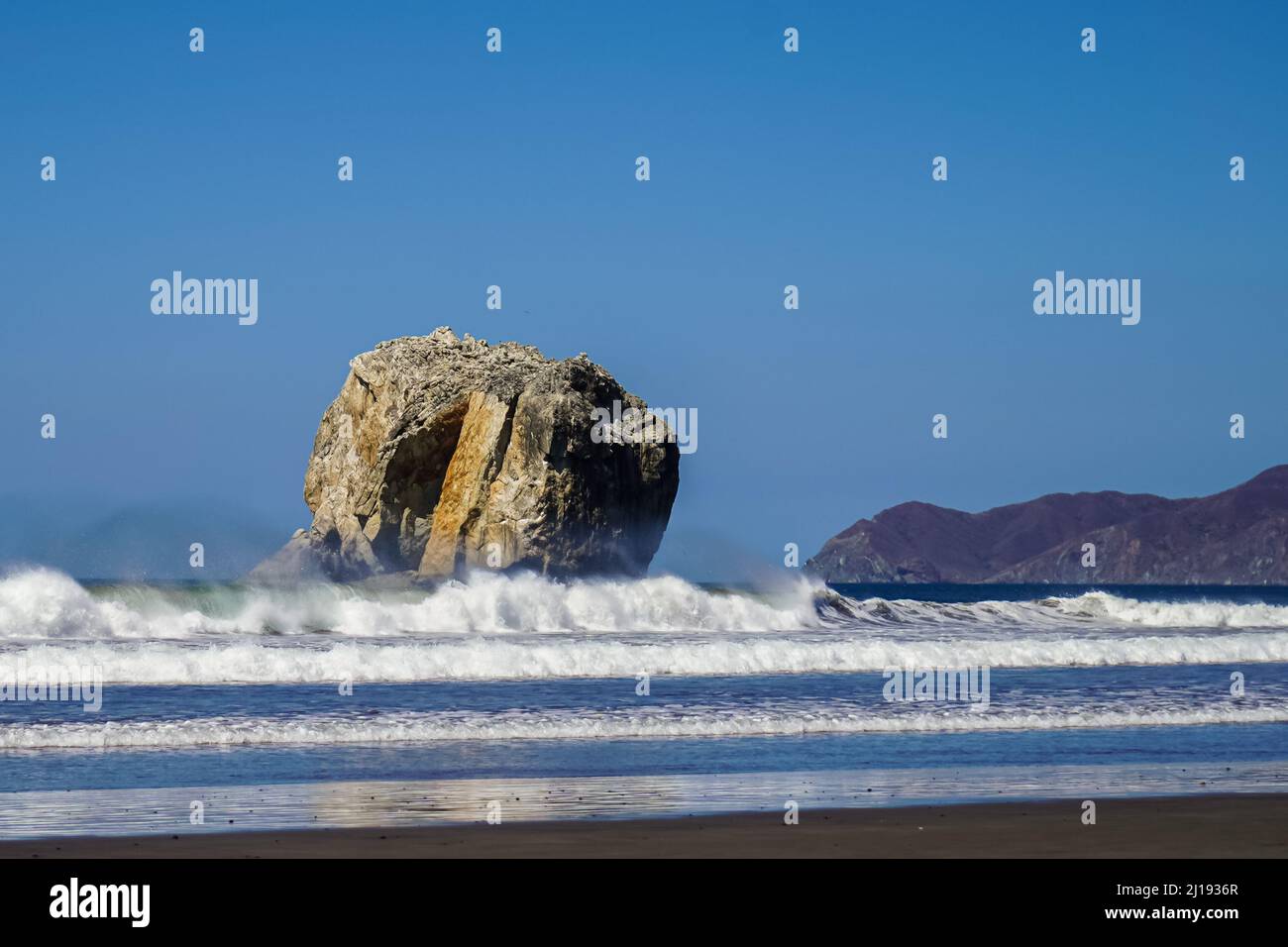 Beautiful aerial view of a sunset in Naranjo Beach - Witch Rock Costa ...