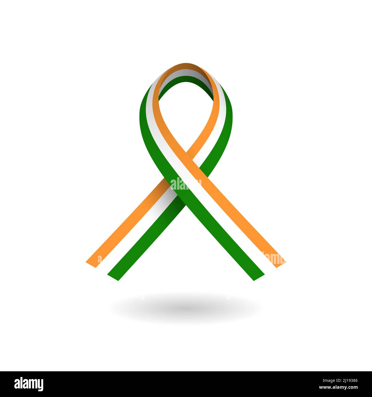 National tricolor ribbon of India Stock Vector Image & Art - Alamy