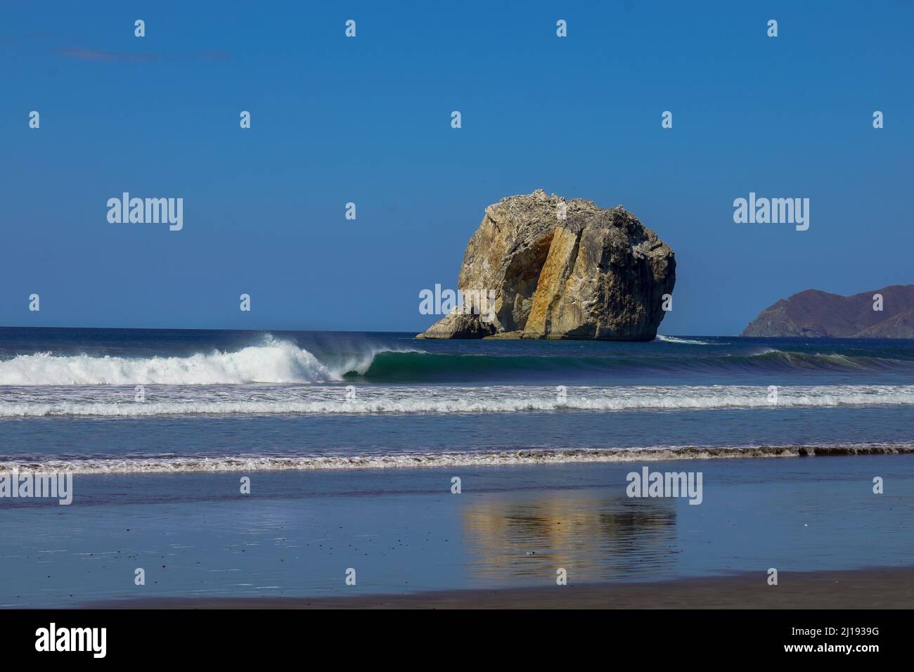 Beautiful aerial view of a sunset in Naranjo Beach - Witch Rock Costa ...