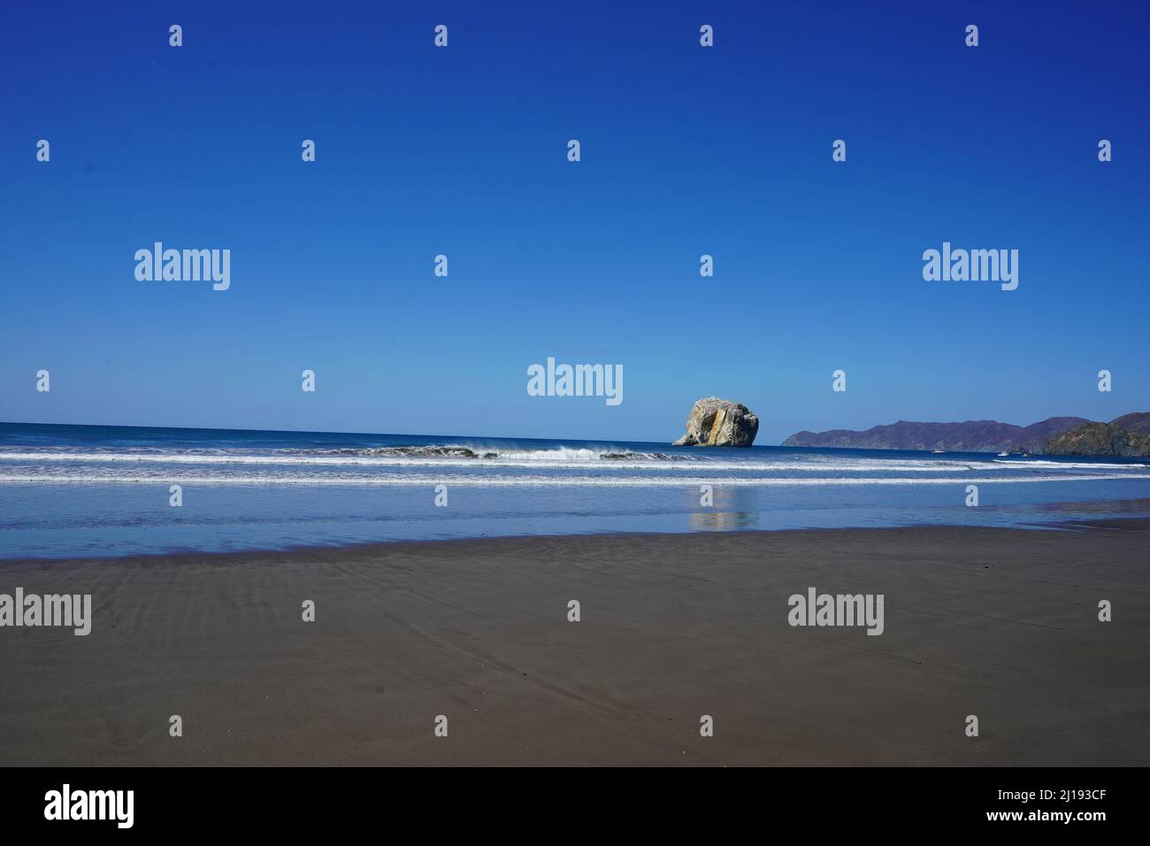 Beautiful aerial view of a sunset in Naranjo Beach - Witch Rock Costa ...