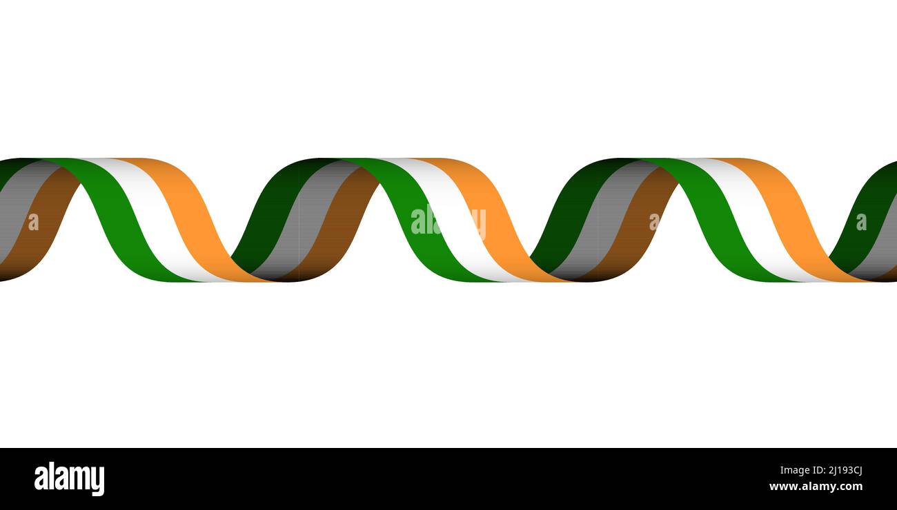 National tricolor ribbon of India Stock Vector Image & Art - Alamy