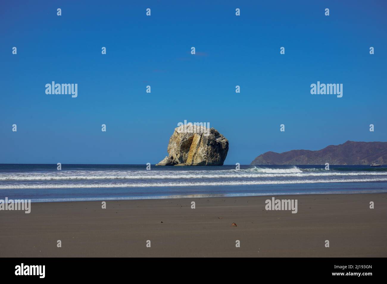 Beautiful aerial view of a sunset in Naranjo Beach - Witch Rock Costa ...