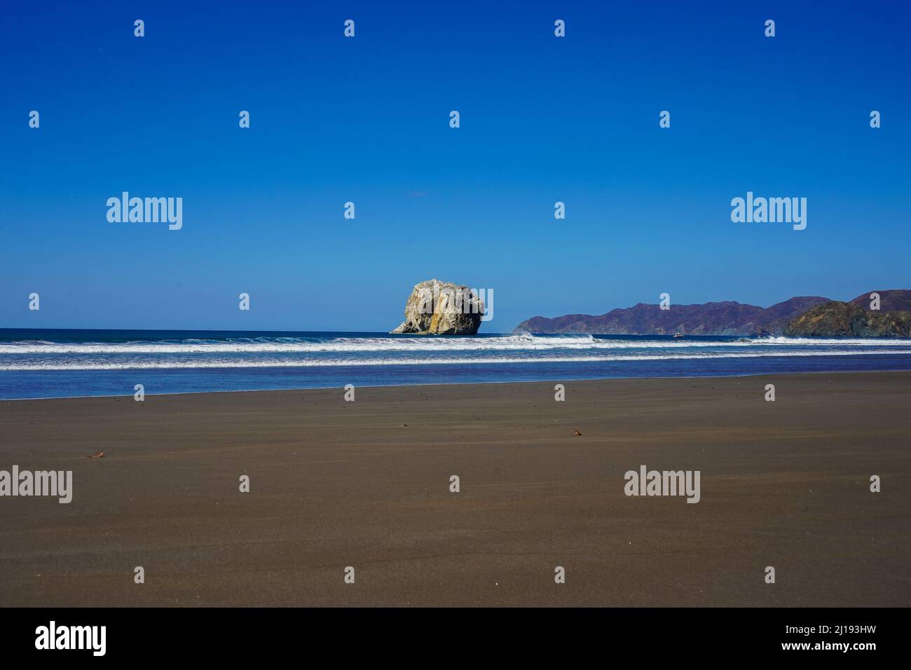 Beautiful aerial view of a sunset in Naranjo Beach - Witch Rock Costa ...