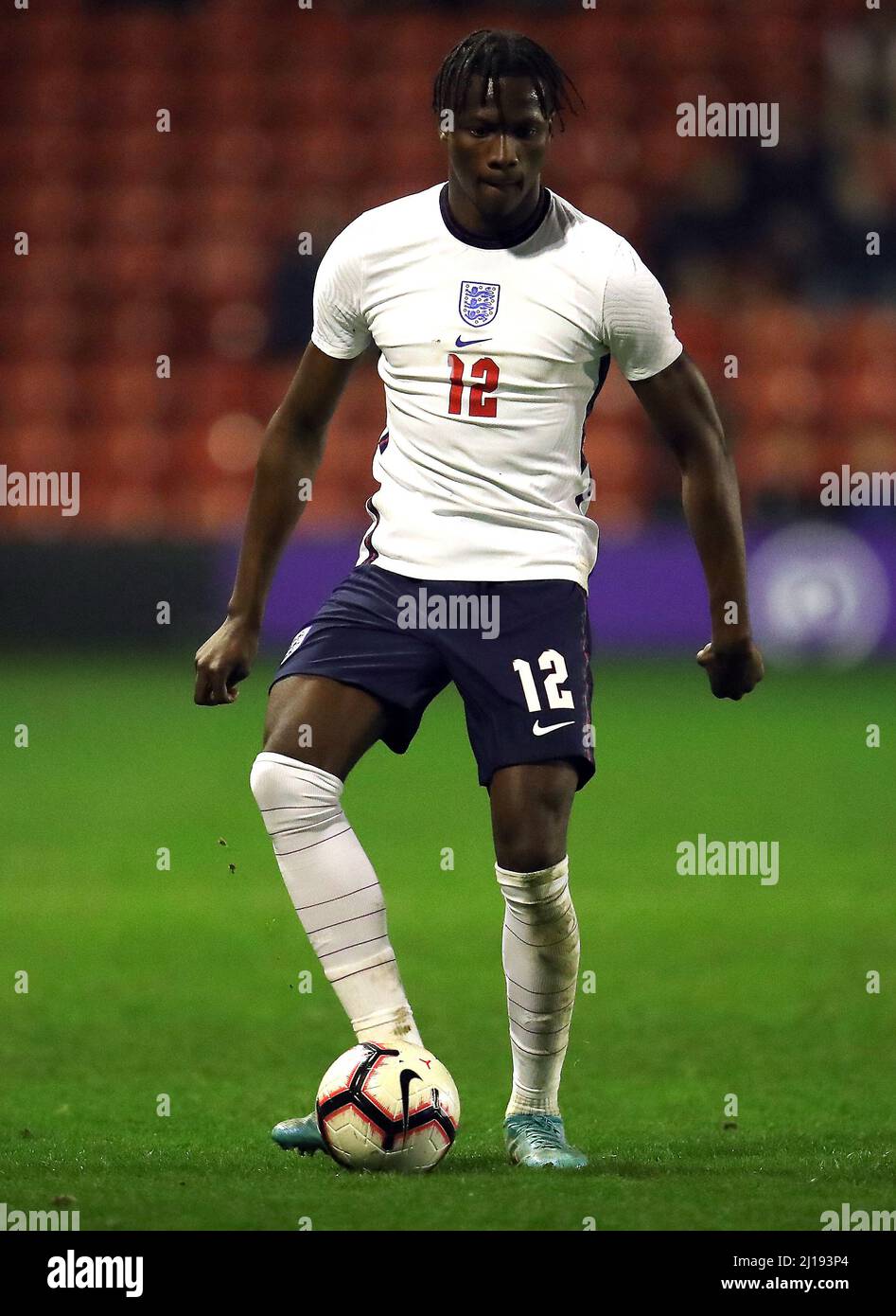 England's Daniel Oyegoke during the 2022 UEFA European Under-19 ...