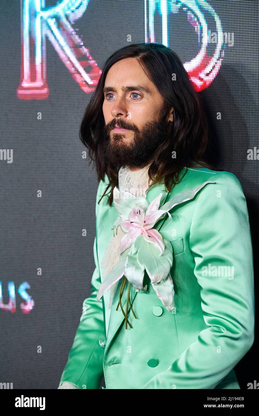Madrid, Spain. , . Jared Leto attends ‘Morbius' Premiere at Callao ...