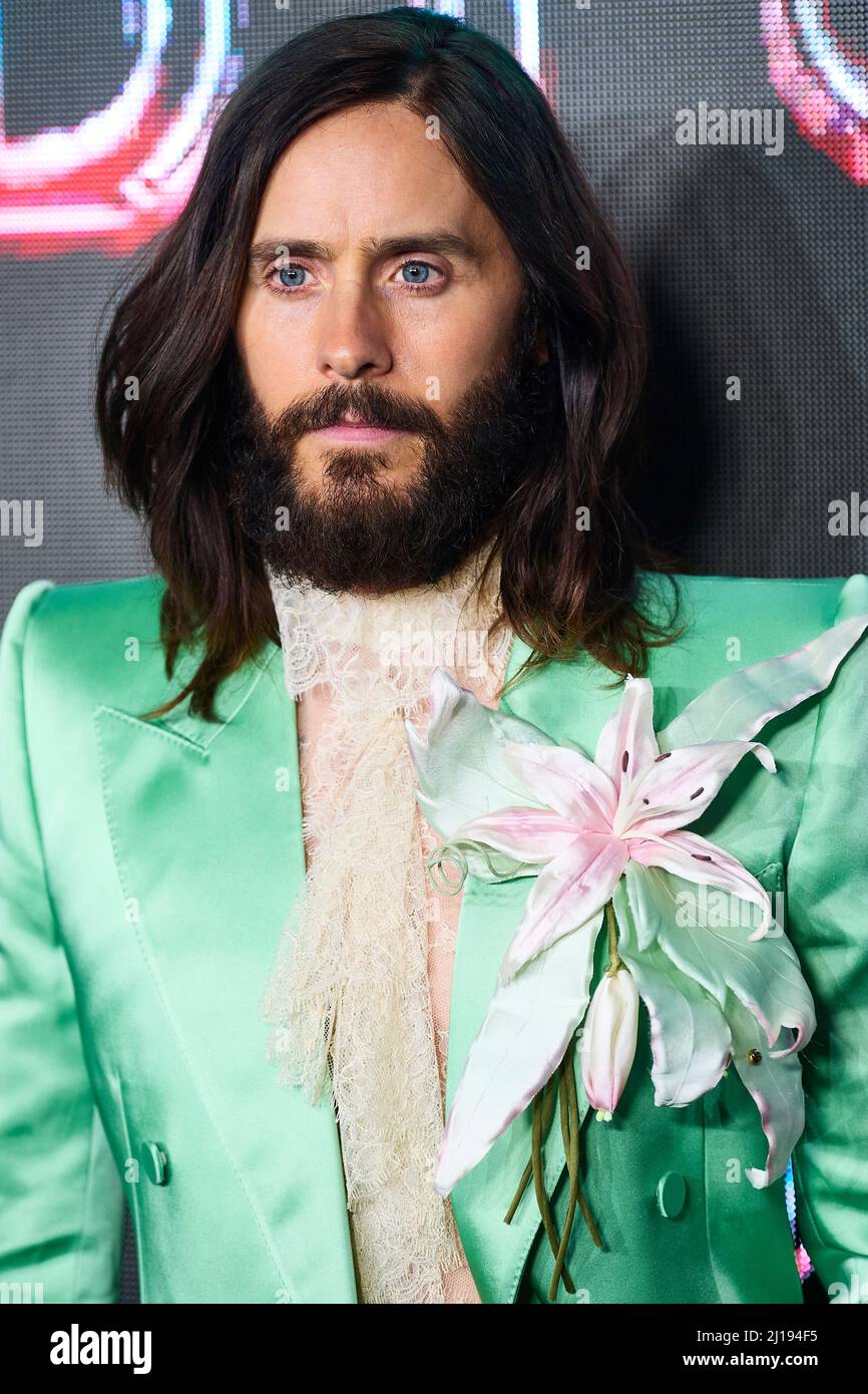 Madrid, Spain. , . Jared Leto attends ‘Morbius' Premiere at Callao ...