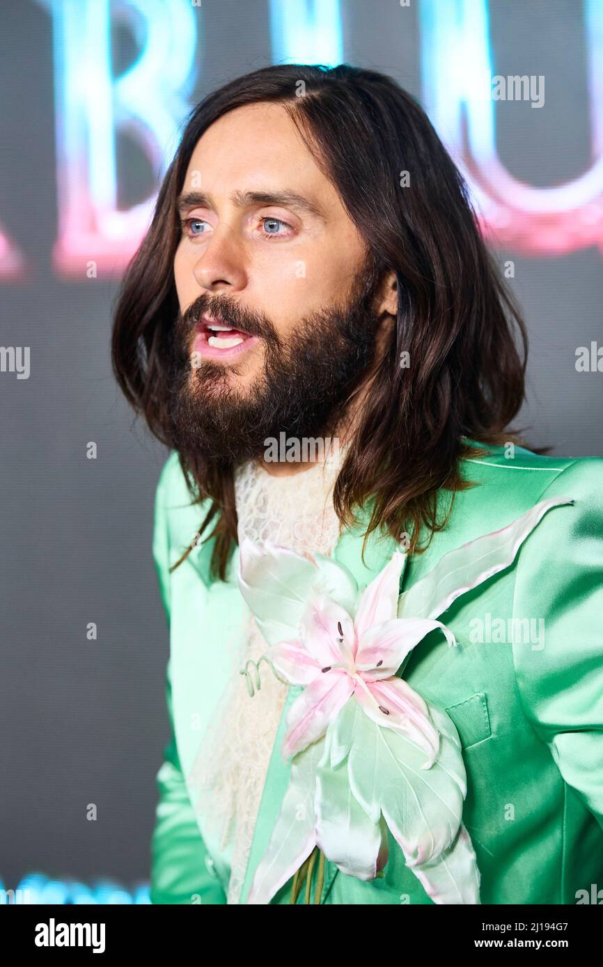 Madrid, Spain. , . Jared Leto attends ‘Morbius' Premiere at Callao ...
