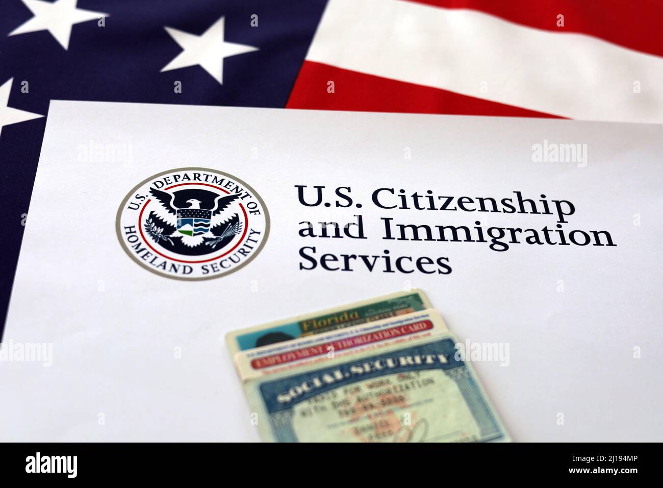 Logo U.S. Citizenship and Immigration Services Social Security Stock ...