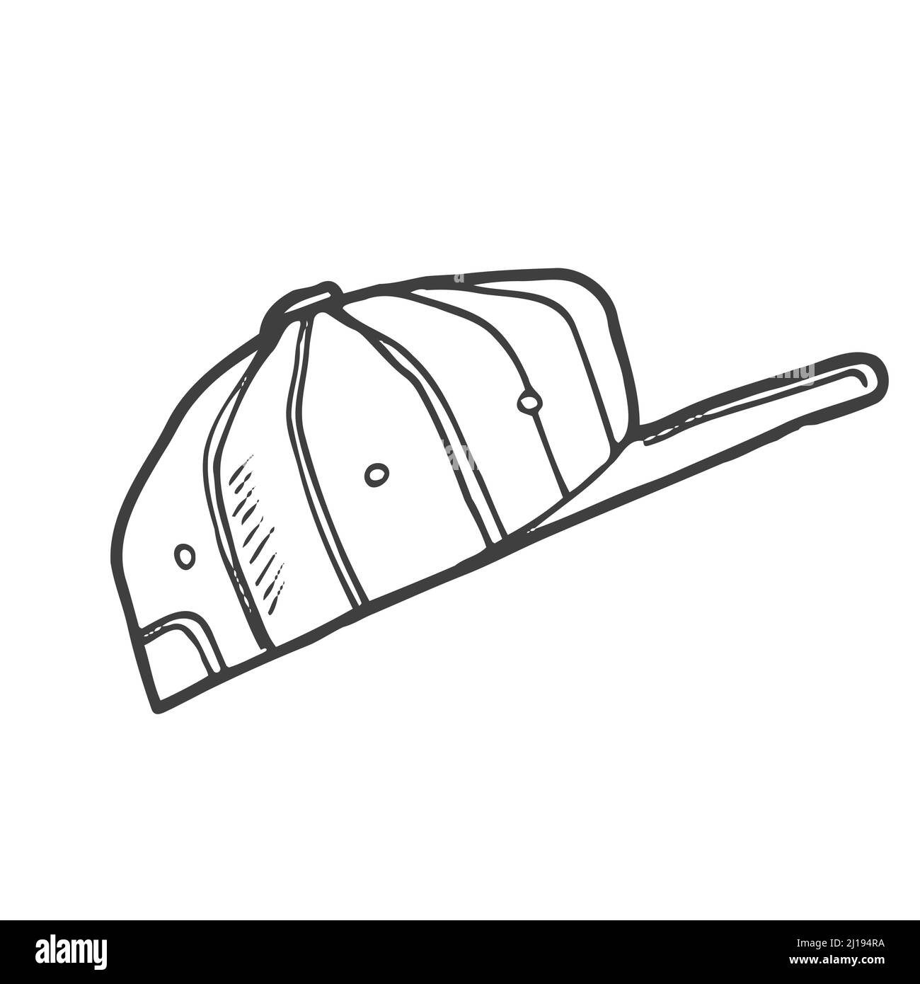 Baseball hat outline Black and White Stock Photos & Images - Alamy