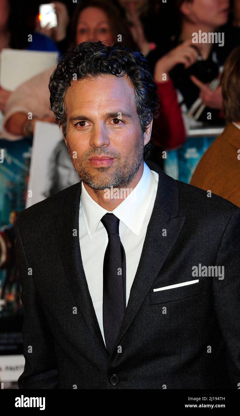 London. UK. Mark Ruffalo at the European Premiere of The Avengers ...