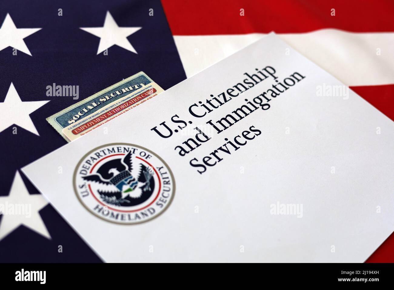 Logo U.S. Citizenship and Immigration Services Social Security Stock ...