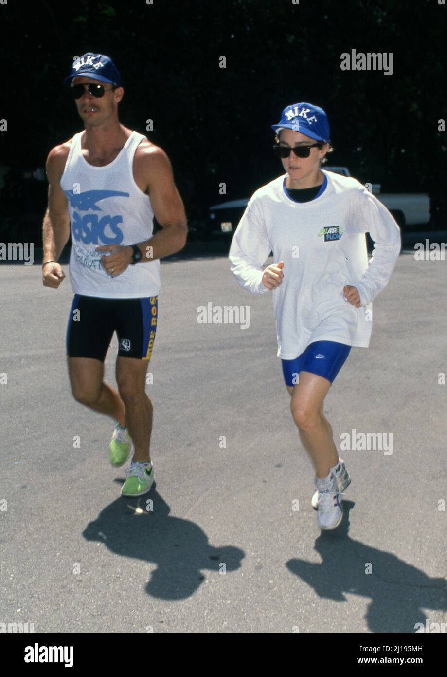 Madonna Running in 1989 Credit: Ralph Dominguez/MediaPunch Stock Photo ...