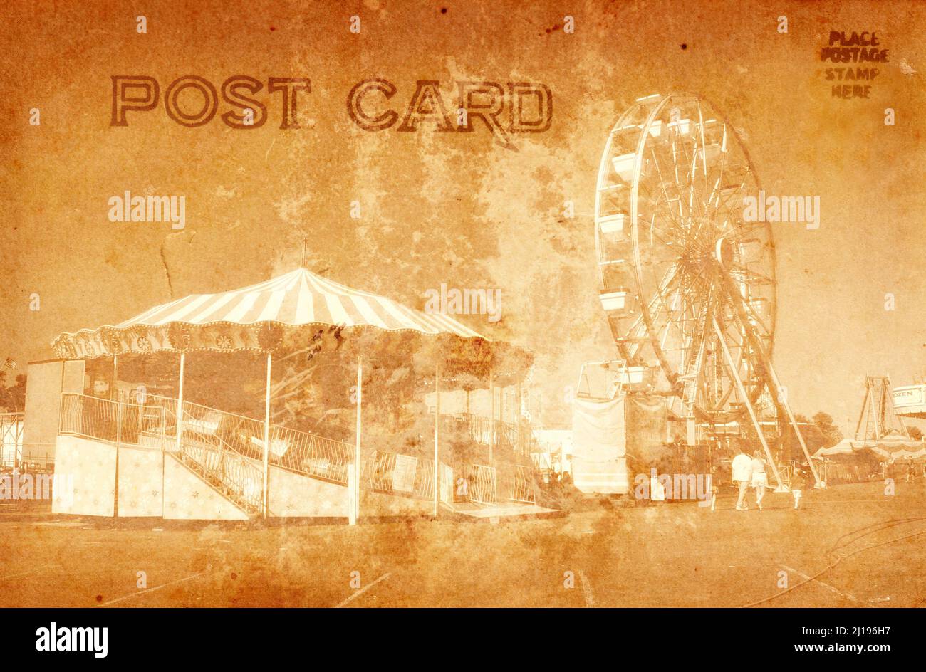 Vintage carnival postcard hi-res stock photography and images - Alamy