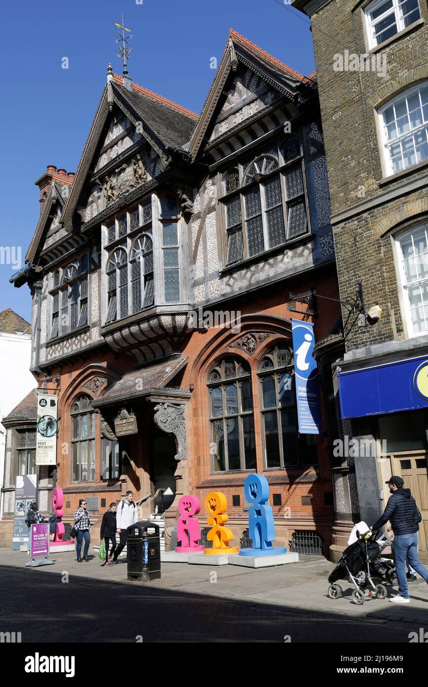 The Beaney Institute High Street Canterbury Kent Stock Photo - Alamy