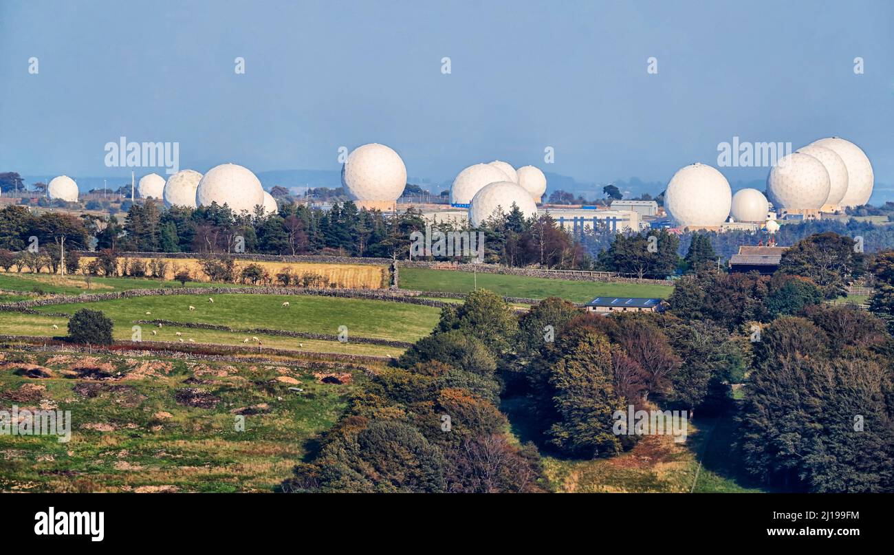 RAF Menwith Hill Air Force Harrogate which provides communications and ...