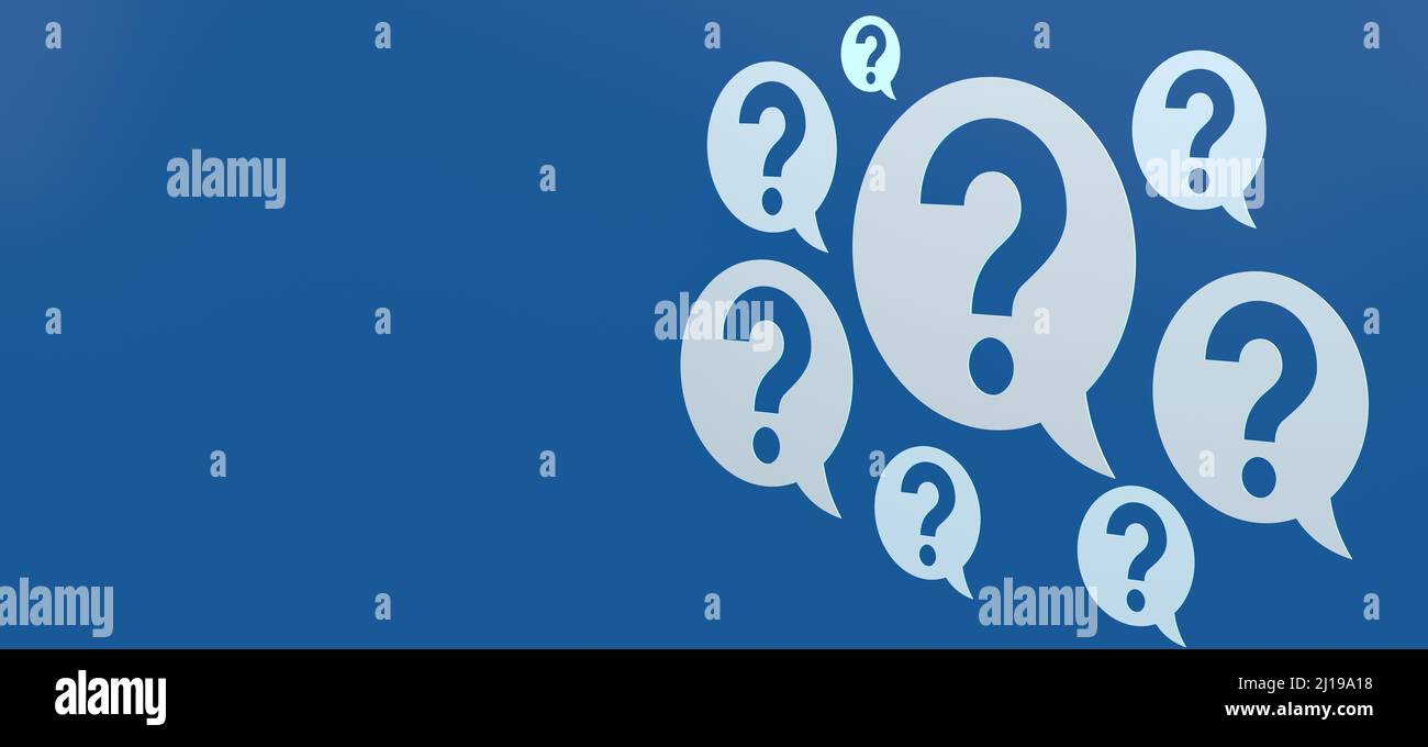 speech bubble and question Stock Photo - Alamy