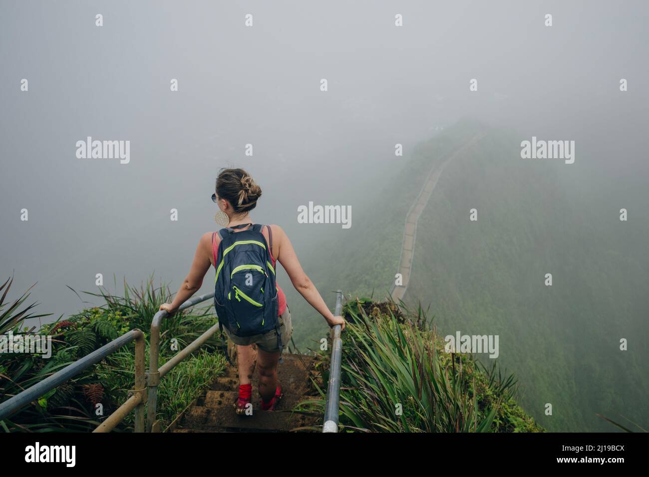 Stairway to heaven oahu hawaii hi-res stock photography and images - Alamy