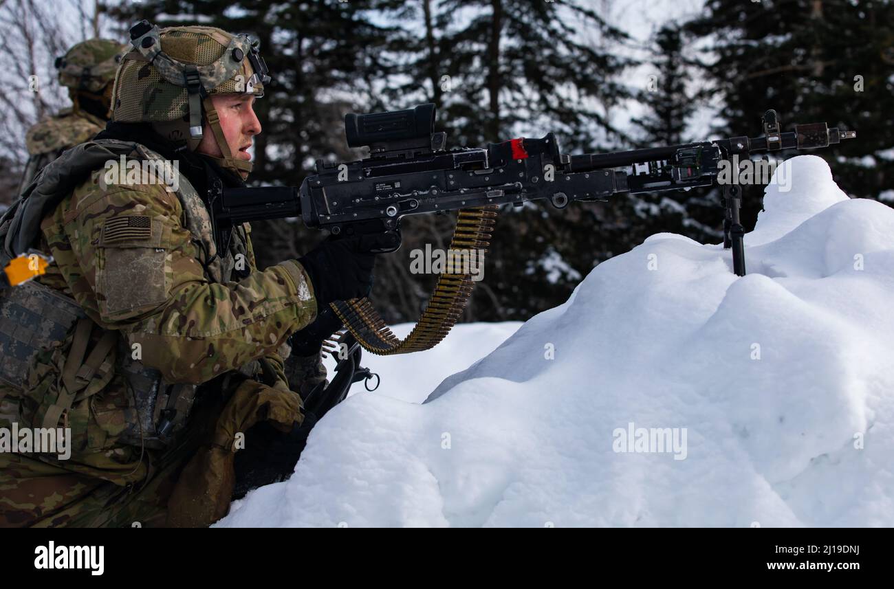 M240 machine gun national training center hi-res stock photography and ...