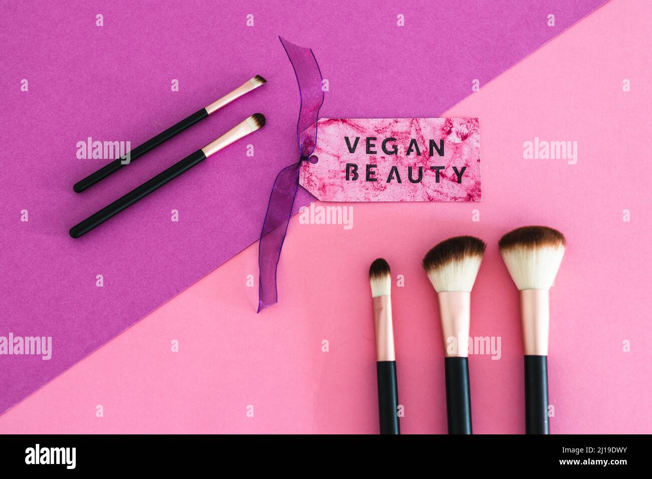 cruelty free beauty products concept, Vegan Beauty message on label ...