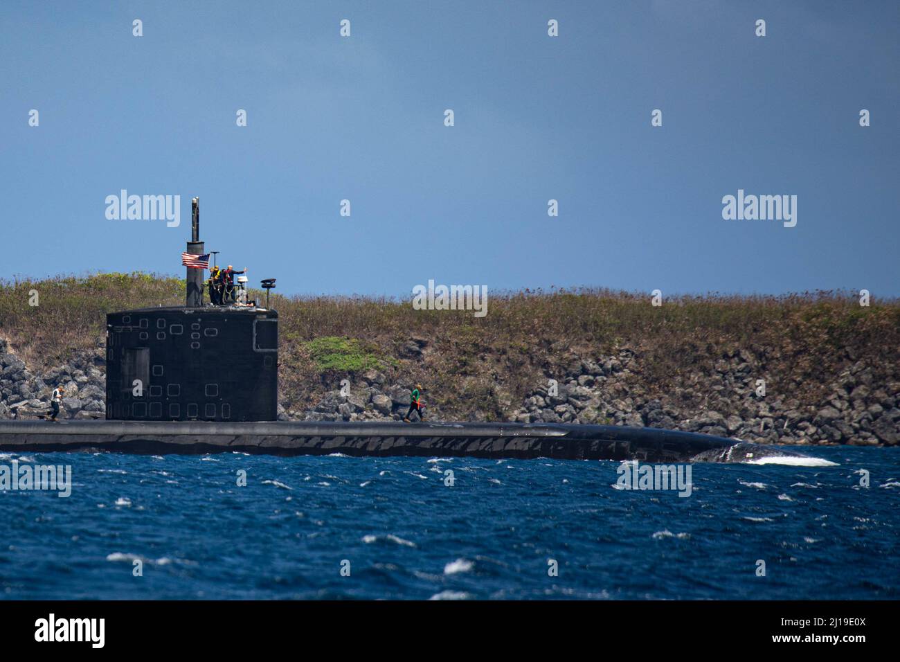 220321-N-VO134-1044 APRA HARBOR, Guam (March 21, 2022) The Los Angeles ...