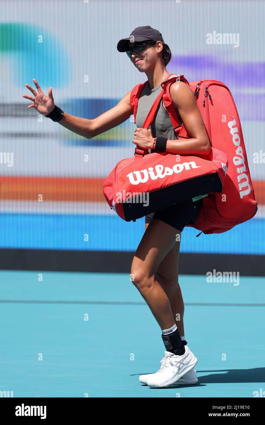 Miami Gardens, Florida, USA. 23rd Mar, 2022. Naomi Osaka of Japan ...