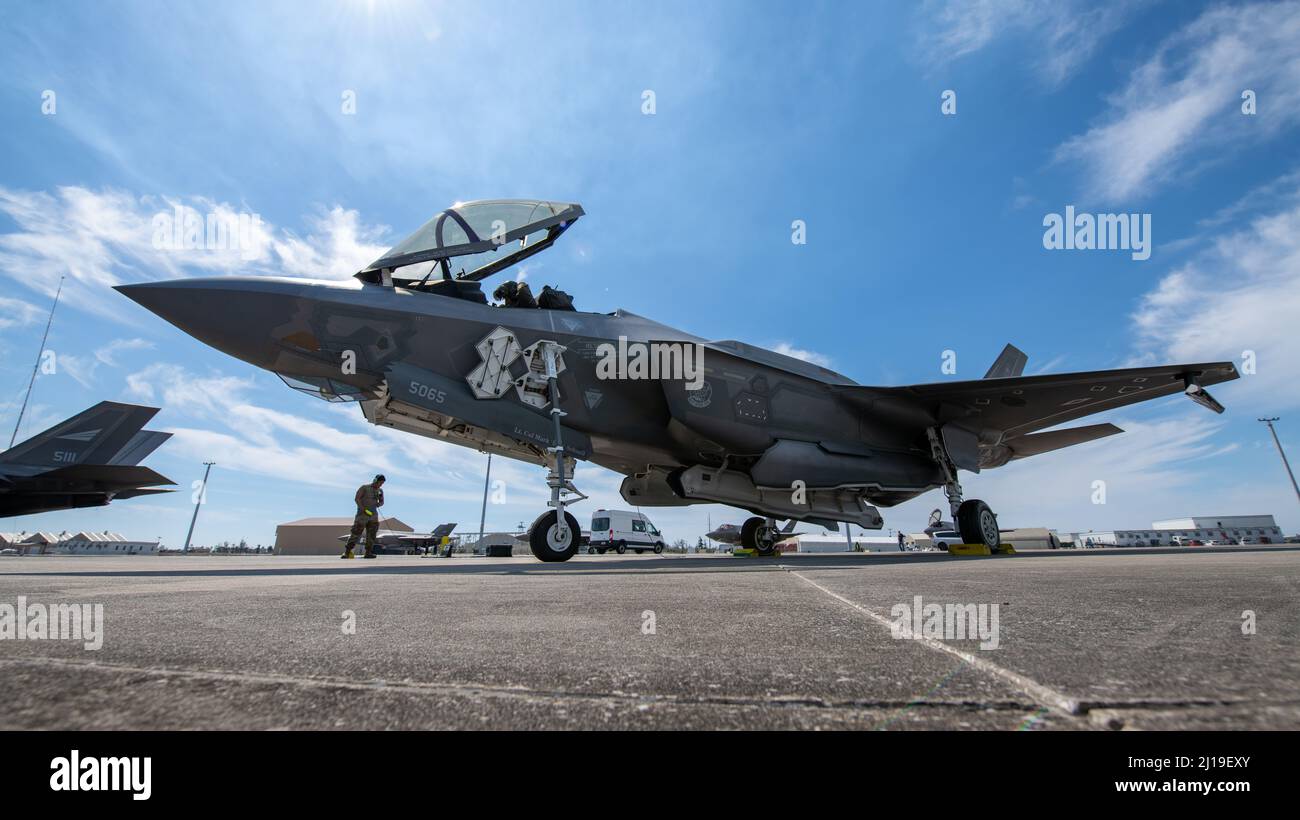 U.S. Air Force Capt. Jack “Shotgun” Miller, 62nd Fighter Squadron F-35A ...