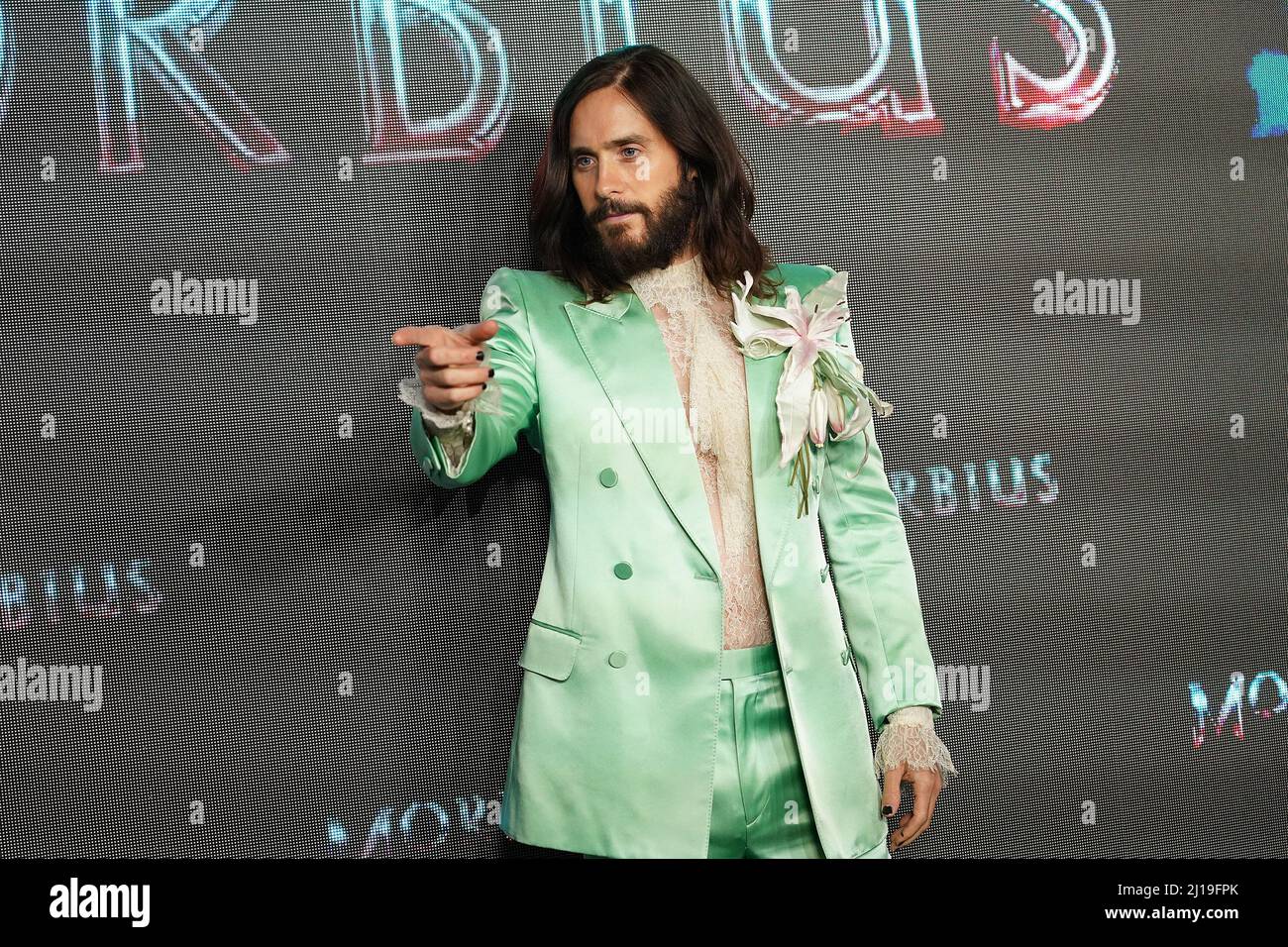 American actor Jared Leto attends the photocall of 'Morbius' premiere ...