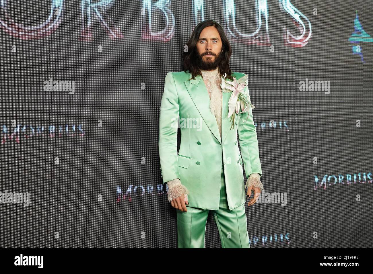 American actor Jared Leto attends the photocall of 'Morbius' premiere ...