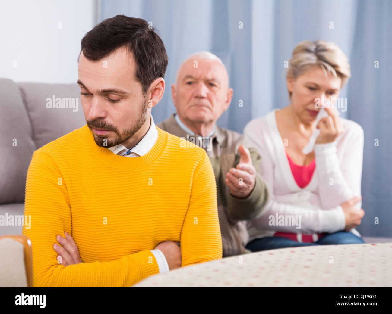 Child lecturing parent hi-res stock photography and images - Alamy