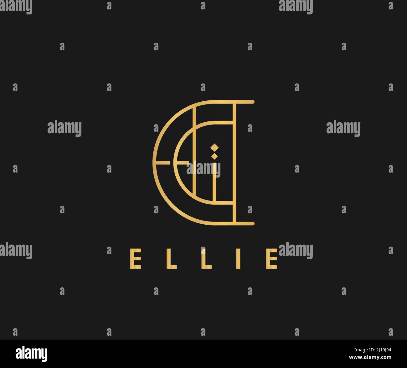 My name is ellie Stock Vector Images - Alamy