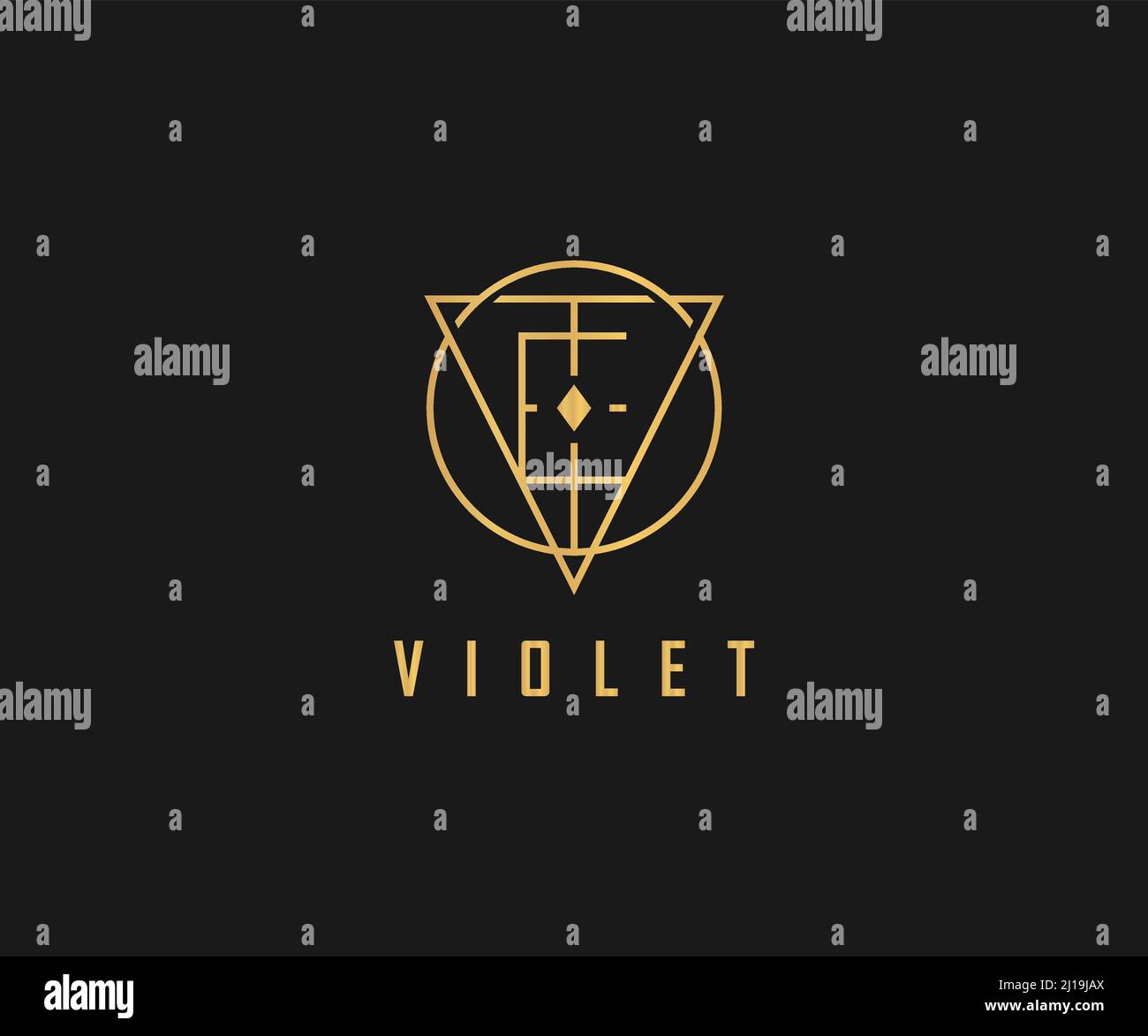 Logo name violet usable design for private vector image Stock Vector ...