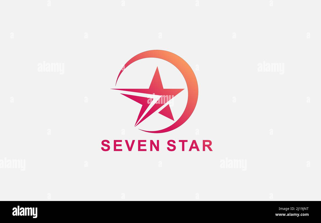 Seven Star logo designs template, Elegant Star logo designs Stock ...