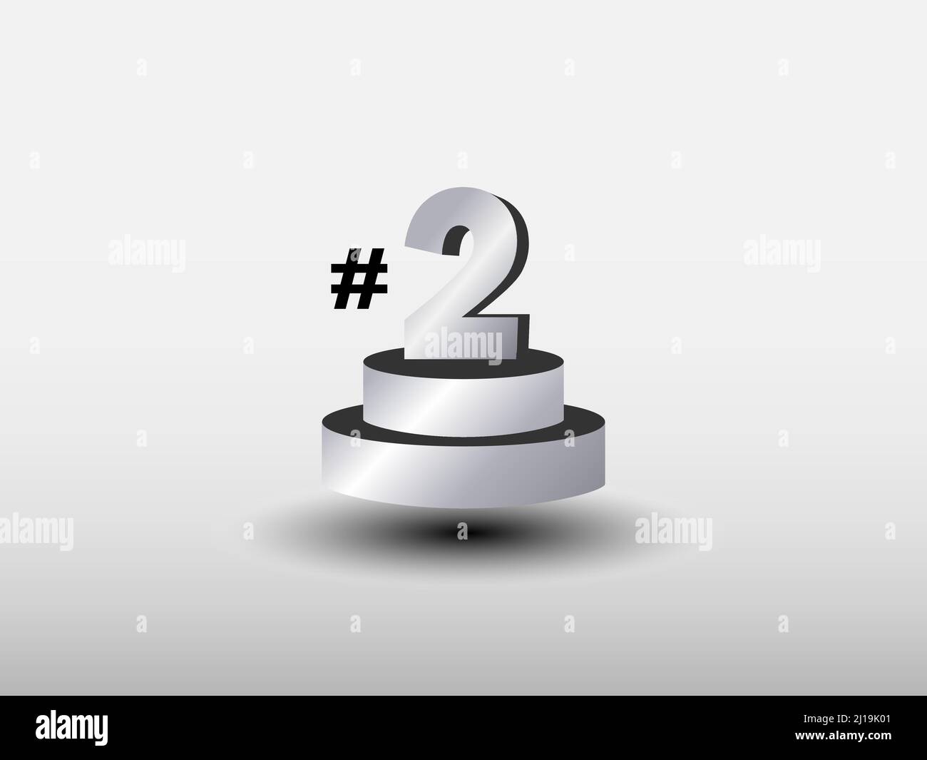 NUMBER 2, two ON THE PODIUM VECTOR GRAPHIC FOR AWARD SYMBOL LOGO ...