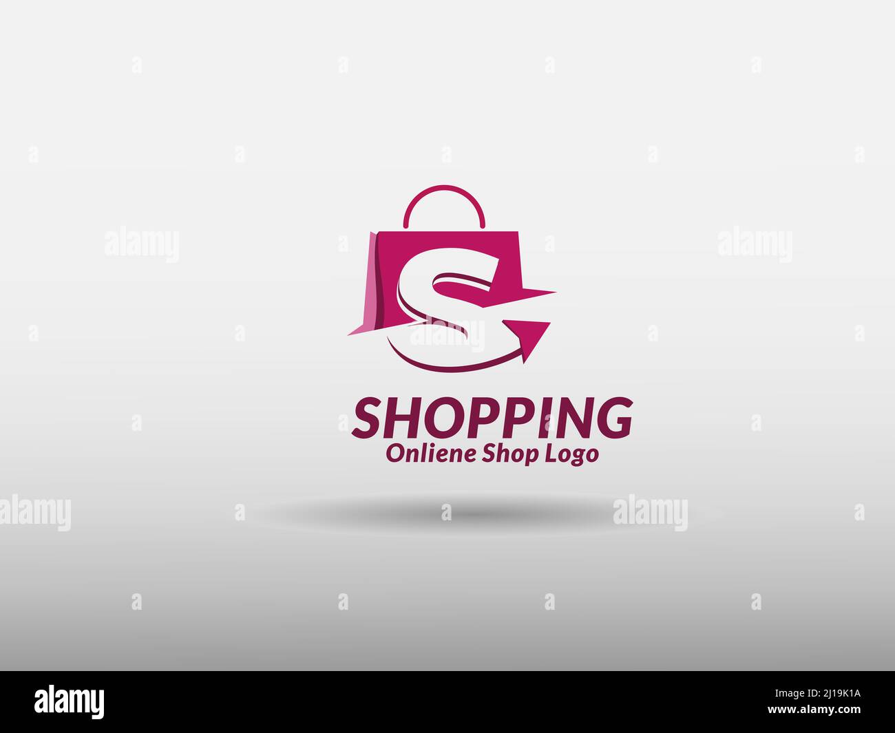 vector shopping bag with Letter S And Arrow , Fast Shopping icon ...