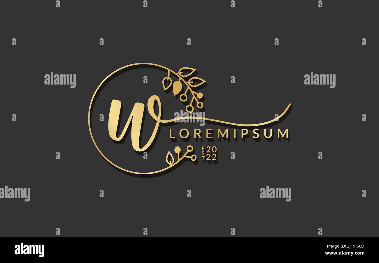 Signature w Stock Vector Images - Alamy