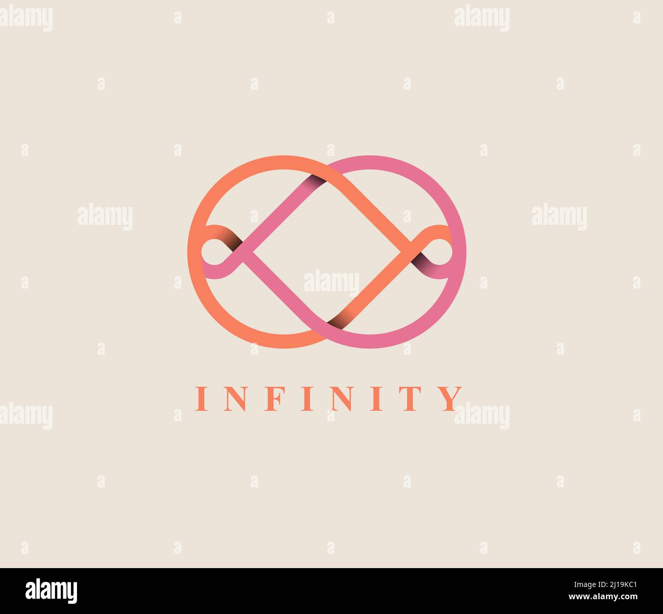 infinity symbol vector logo design illustration Stock Vector Image ...