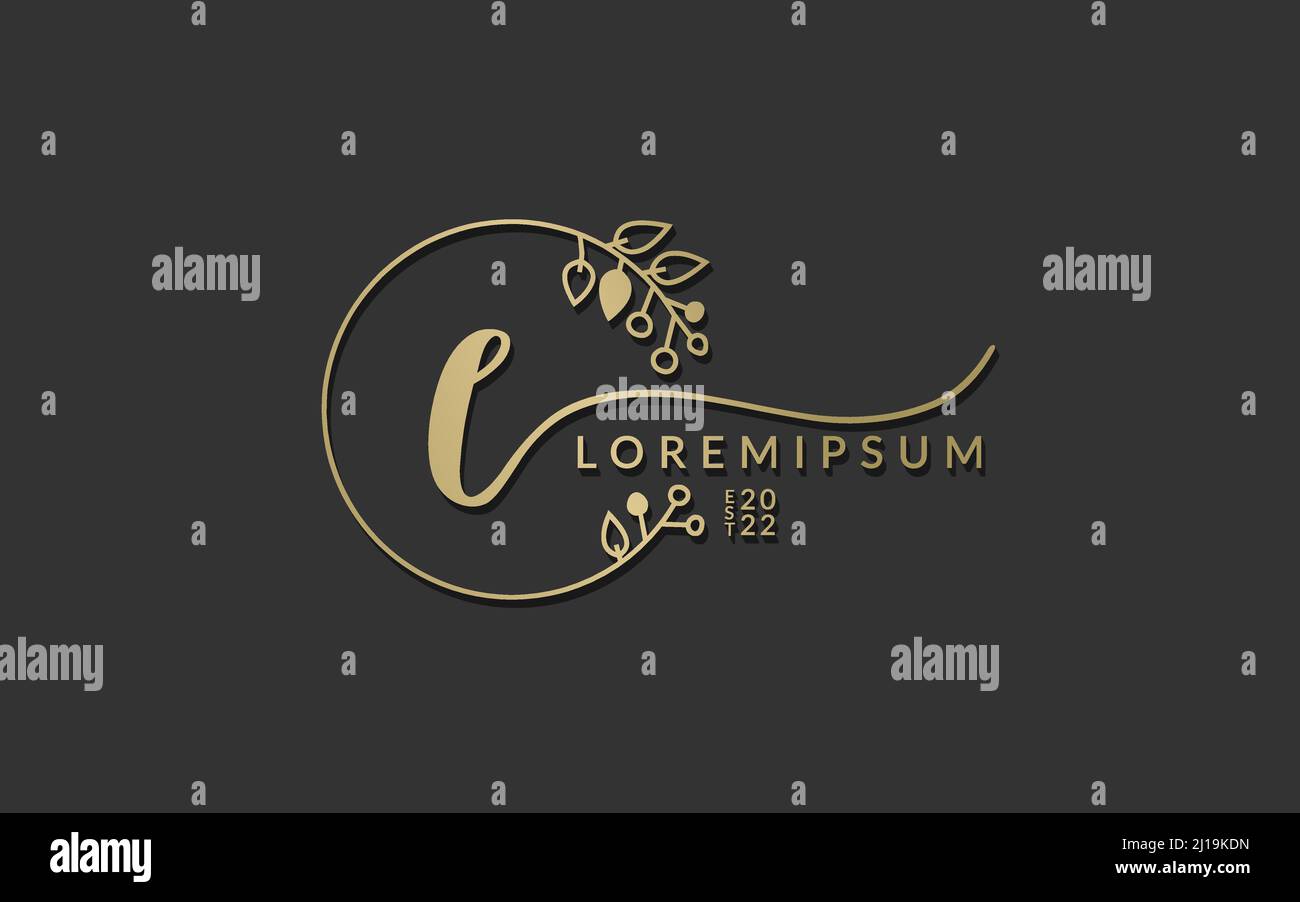 Handwritten Signature monogram Letter e calligraphic vector graphic ...