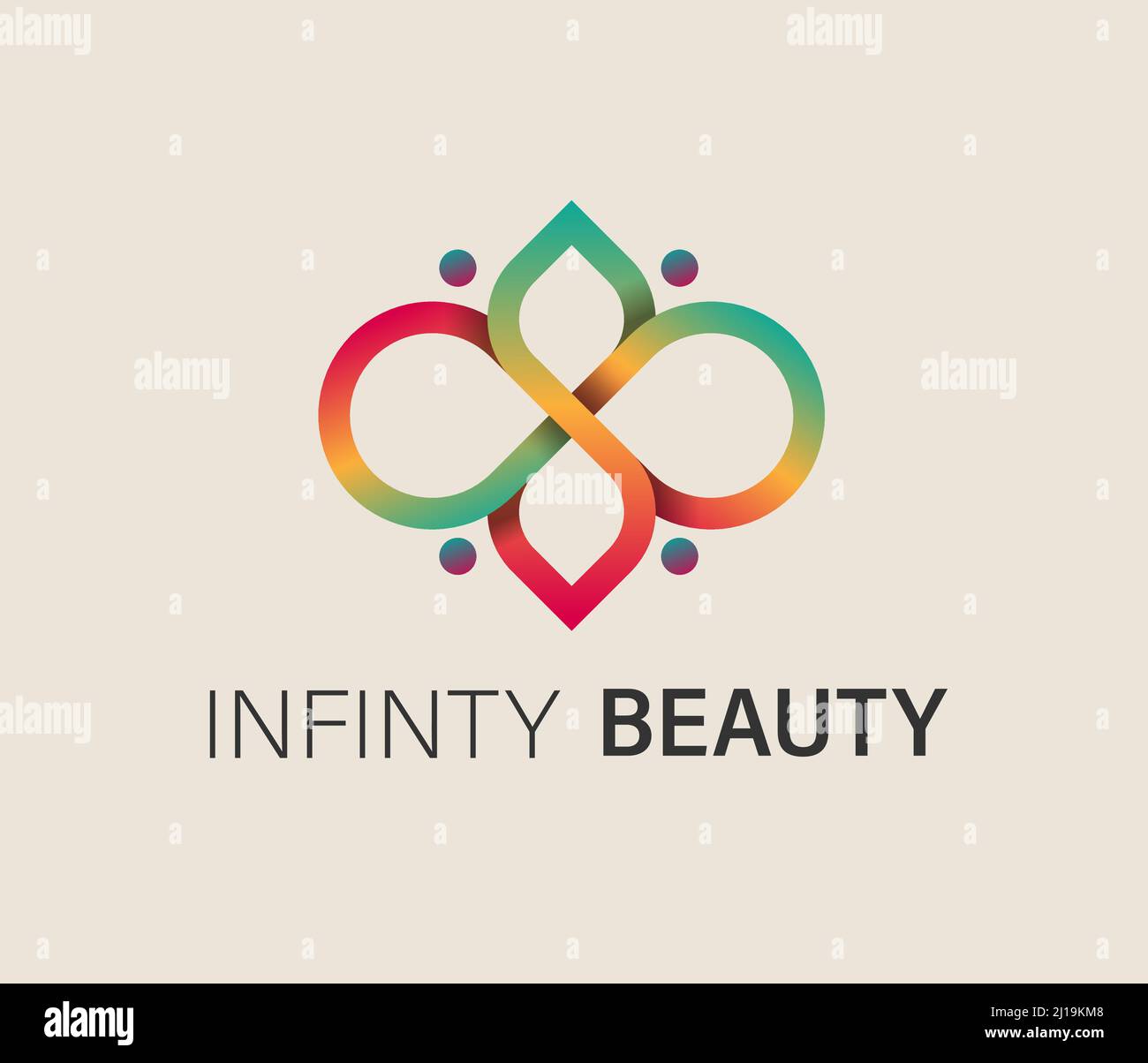 infinity beauty symbol logo design Stock Vector Image & Art - Alamy