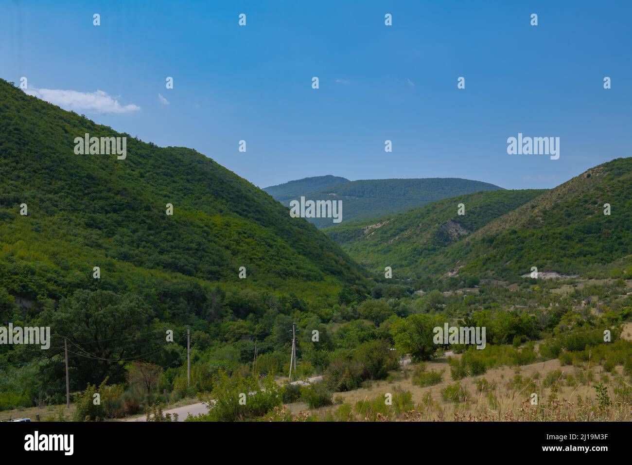 beautiful landscapes of nature in georgia in summer Stock Photo - Alamy