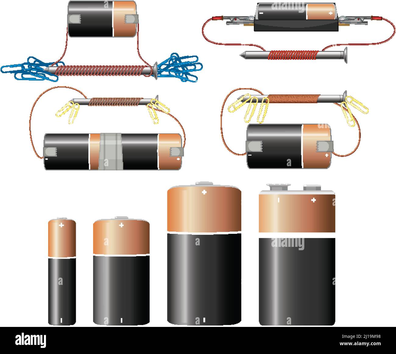 Magnetic clips Stock Vector Images - Alamy