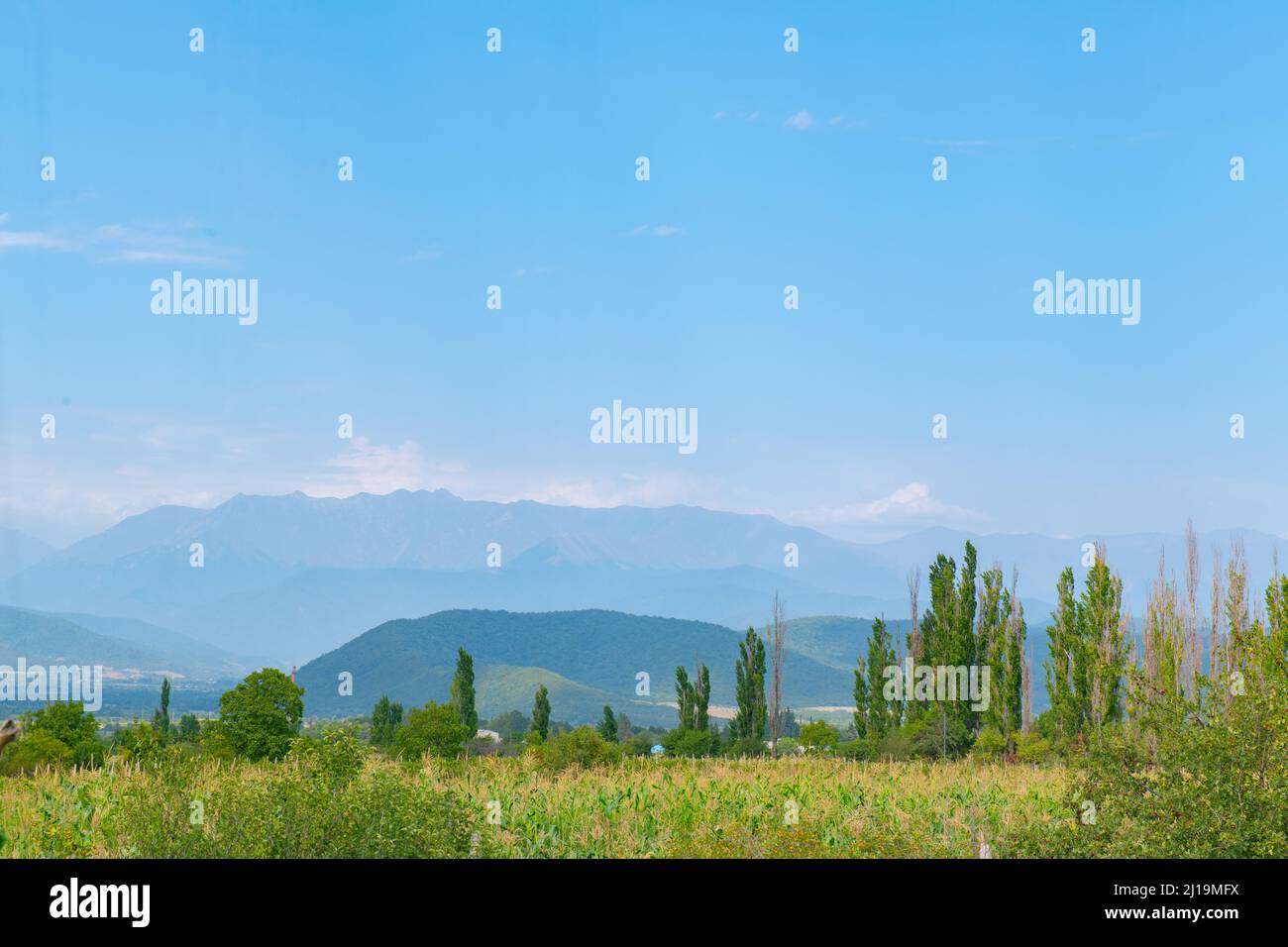 beautiful landscapes of nature in georgia in summer Stock Photo - Alamy