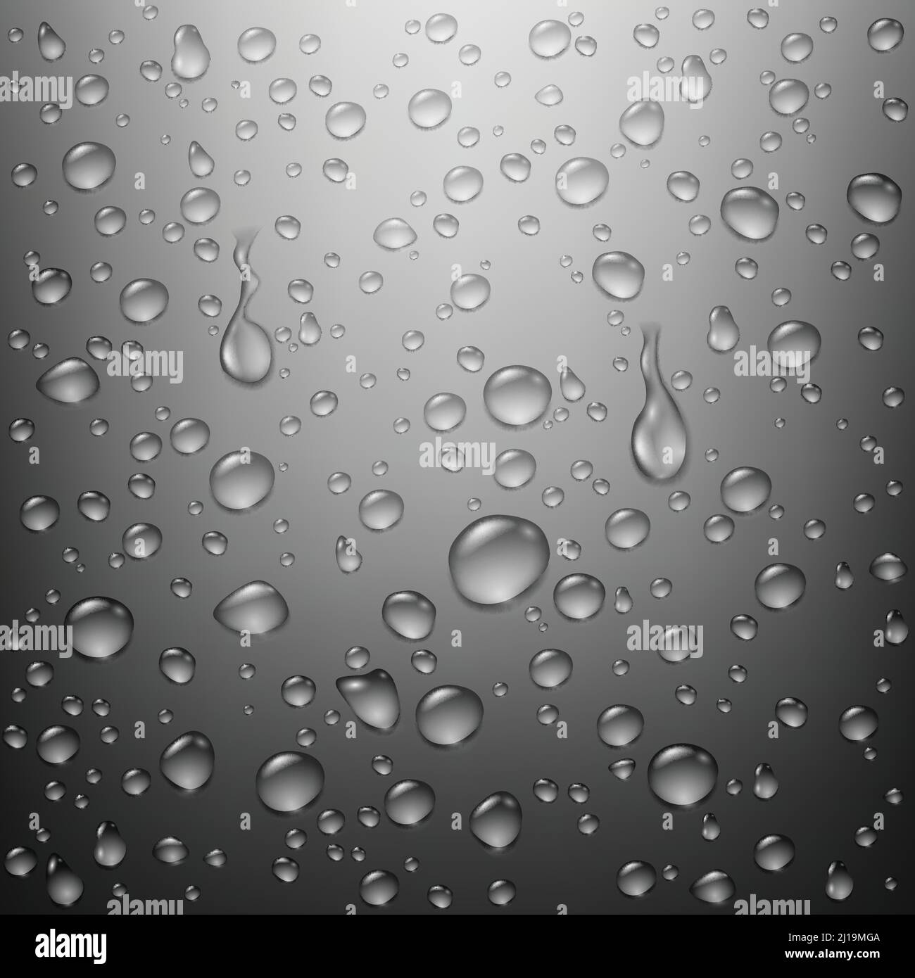 Realistic clean water drops background with transparent natural ...