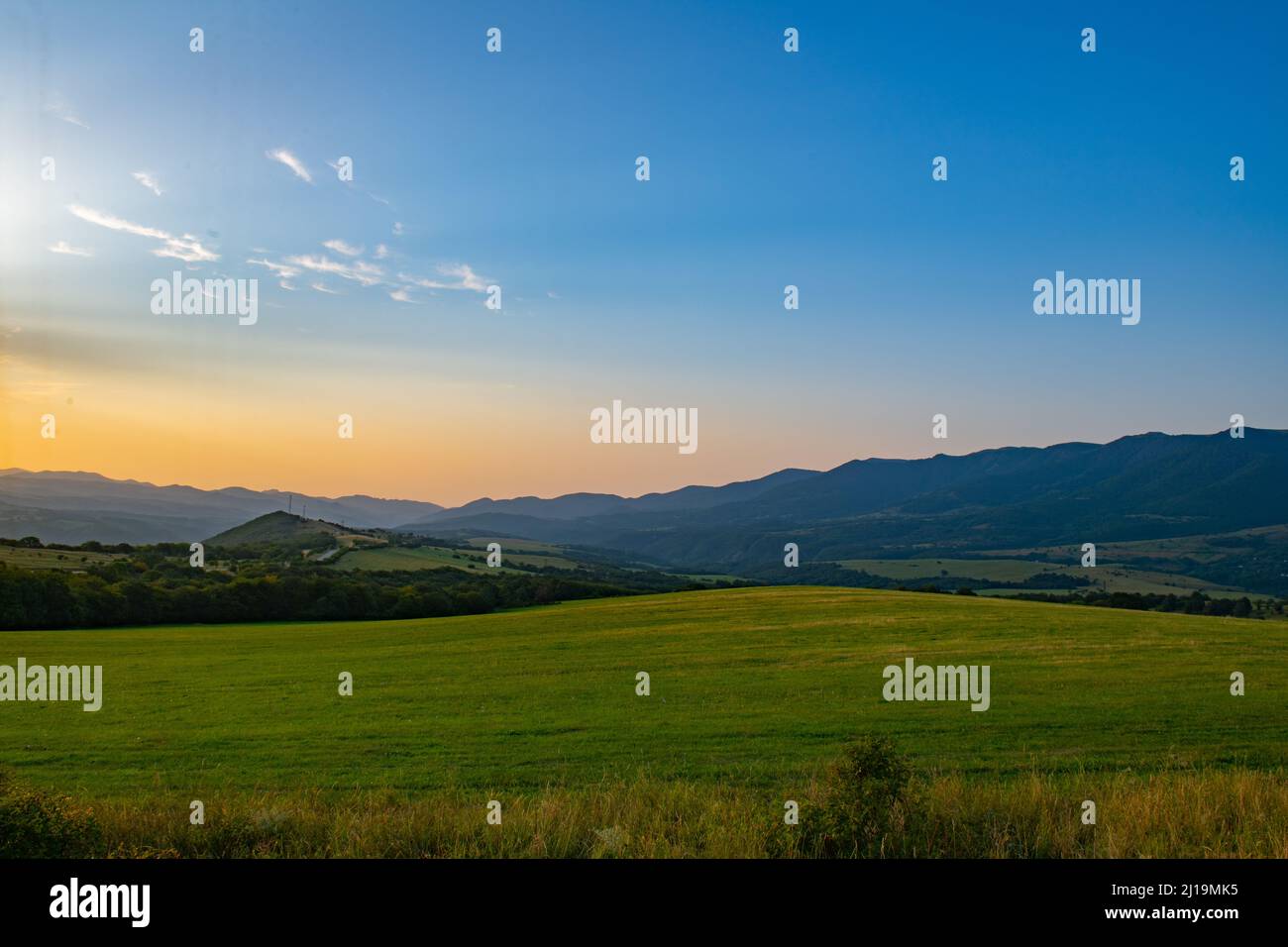 beautiful landscapes of nature in georgia in summer Stock Photo - Alamy