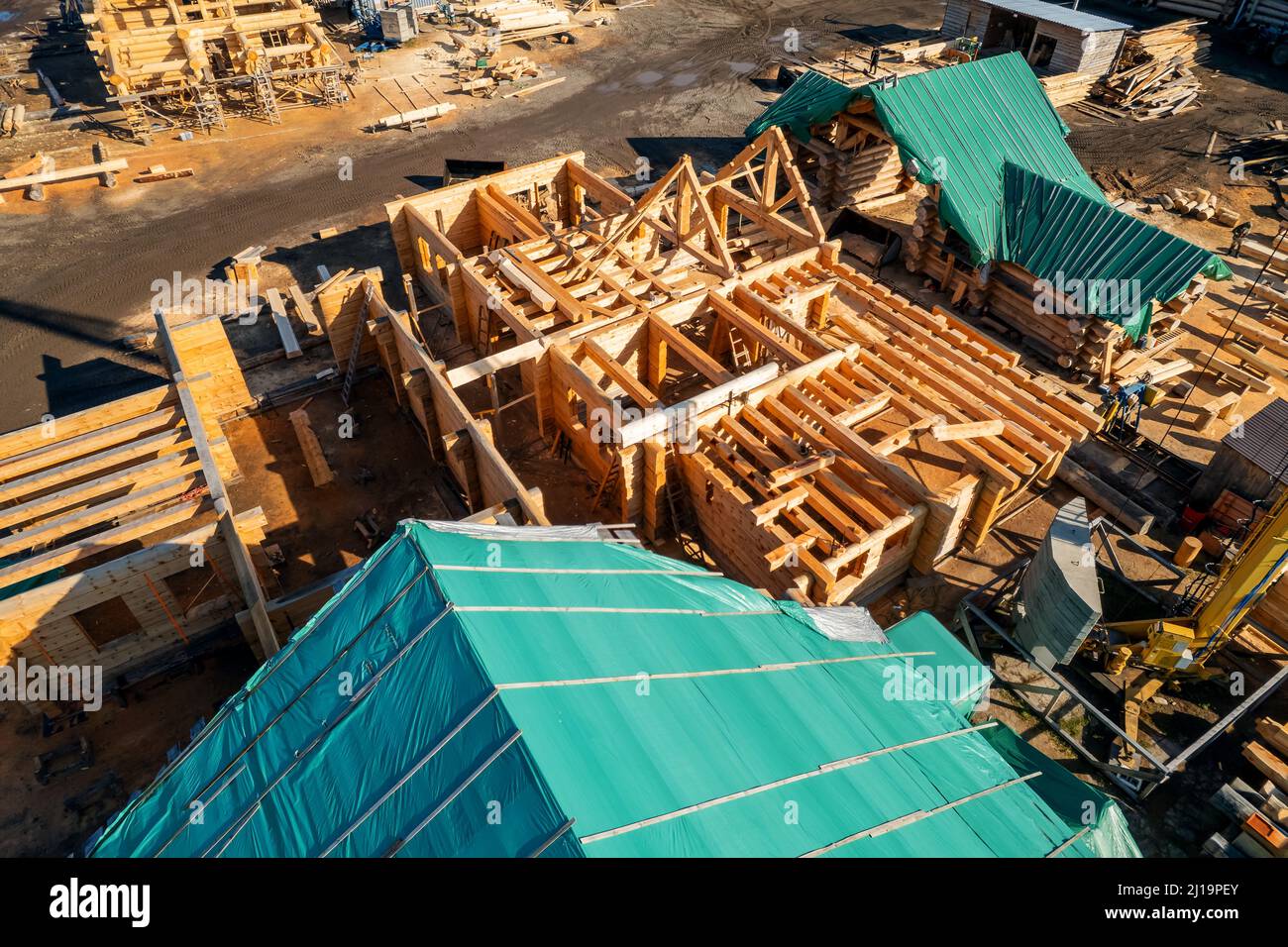 Industry site for construction of villas and houses from timber and ...