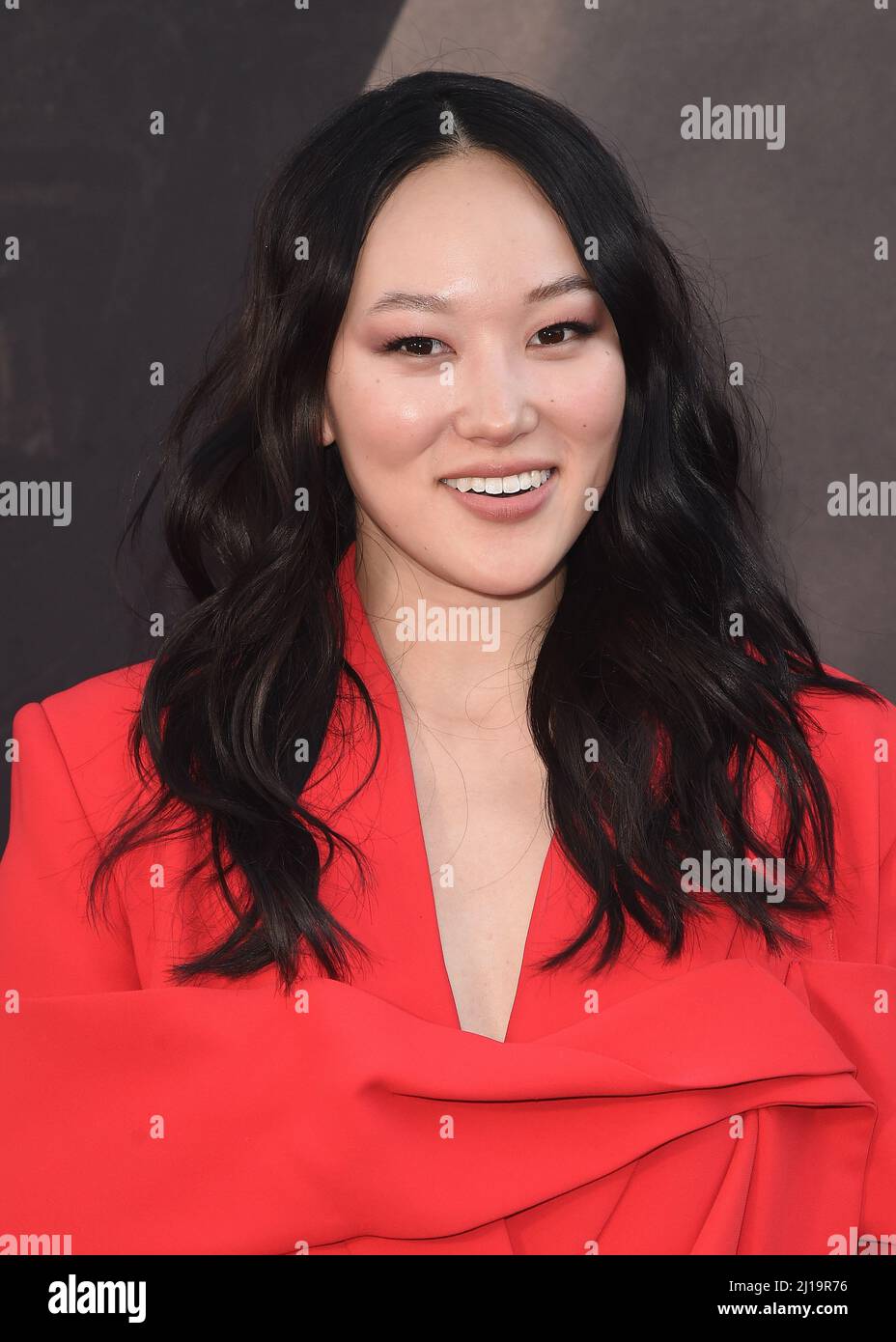 Los Angeles, USA. 23rd Mar, 2022. Yerin Ha walking on the red carpet at ...