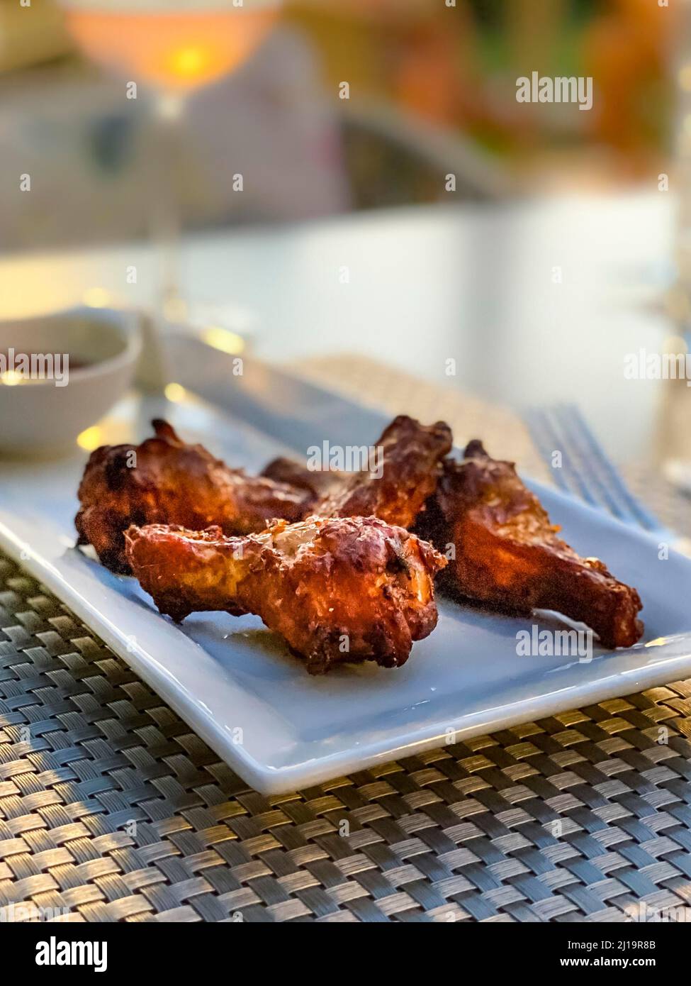Grilled chicken wings Stock Photo - Alamy