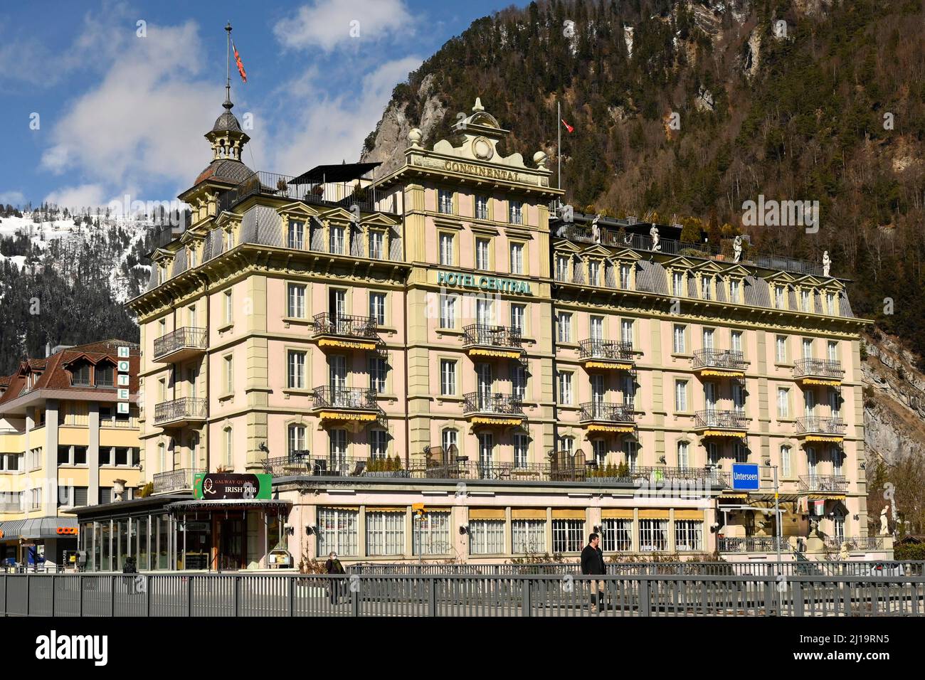 Hotel Central Continental, Interlaken, Switzerland Stock Photo - Alamy